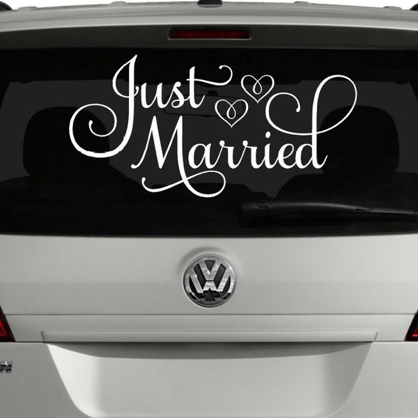 Married Car Decal - Etsy