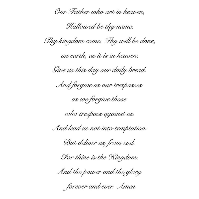 The Lord's Prayer Vinyl Stair Decals - Inspirational Home Decor for ...