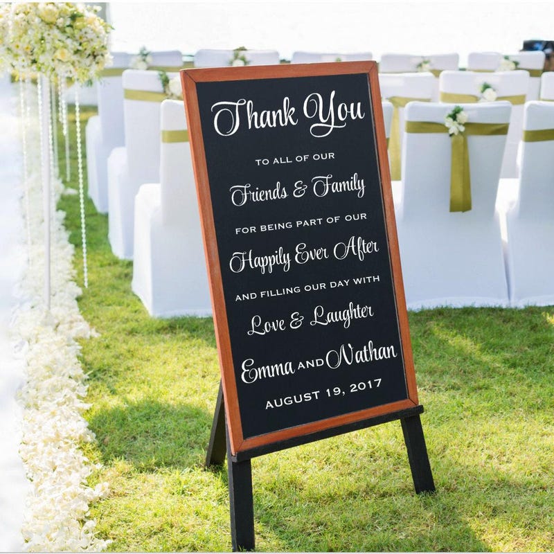 Reception Chalkboard - Etsy