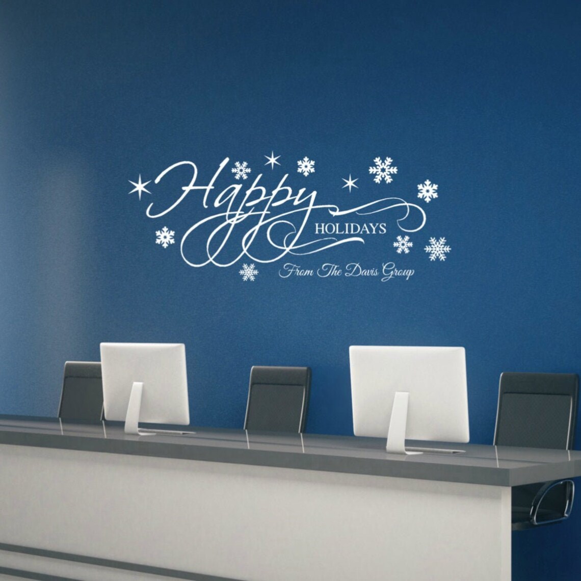 Personalized Christmas Store Window Decal School Window - Etsy