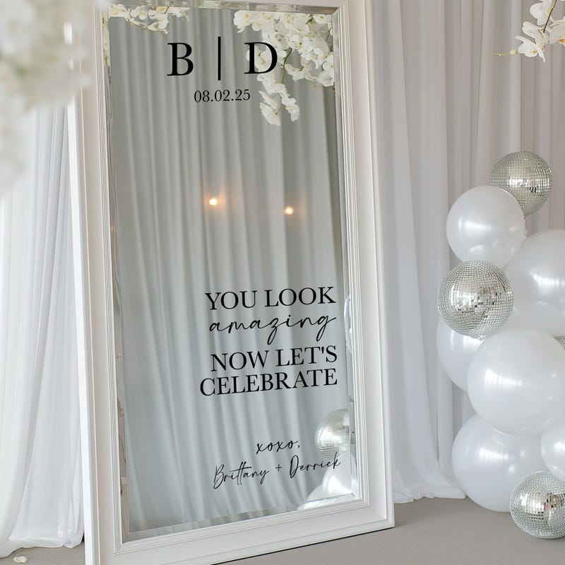 Mirror Decal - Etsy