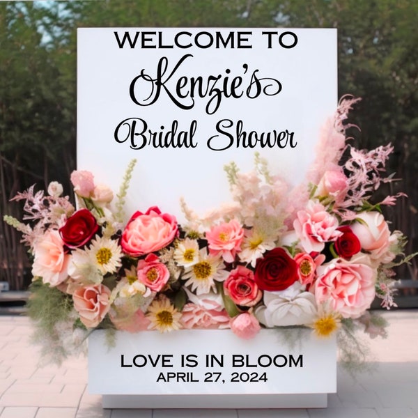 Bridal Shower Mirror Welcome Sign - Etsy