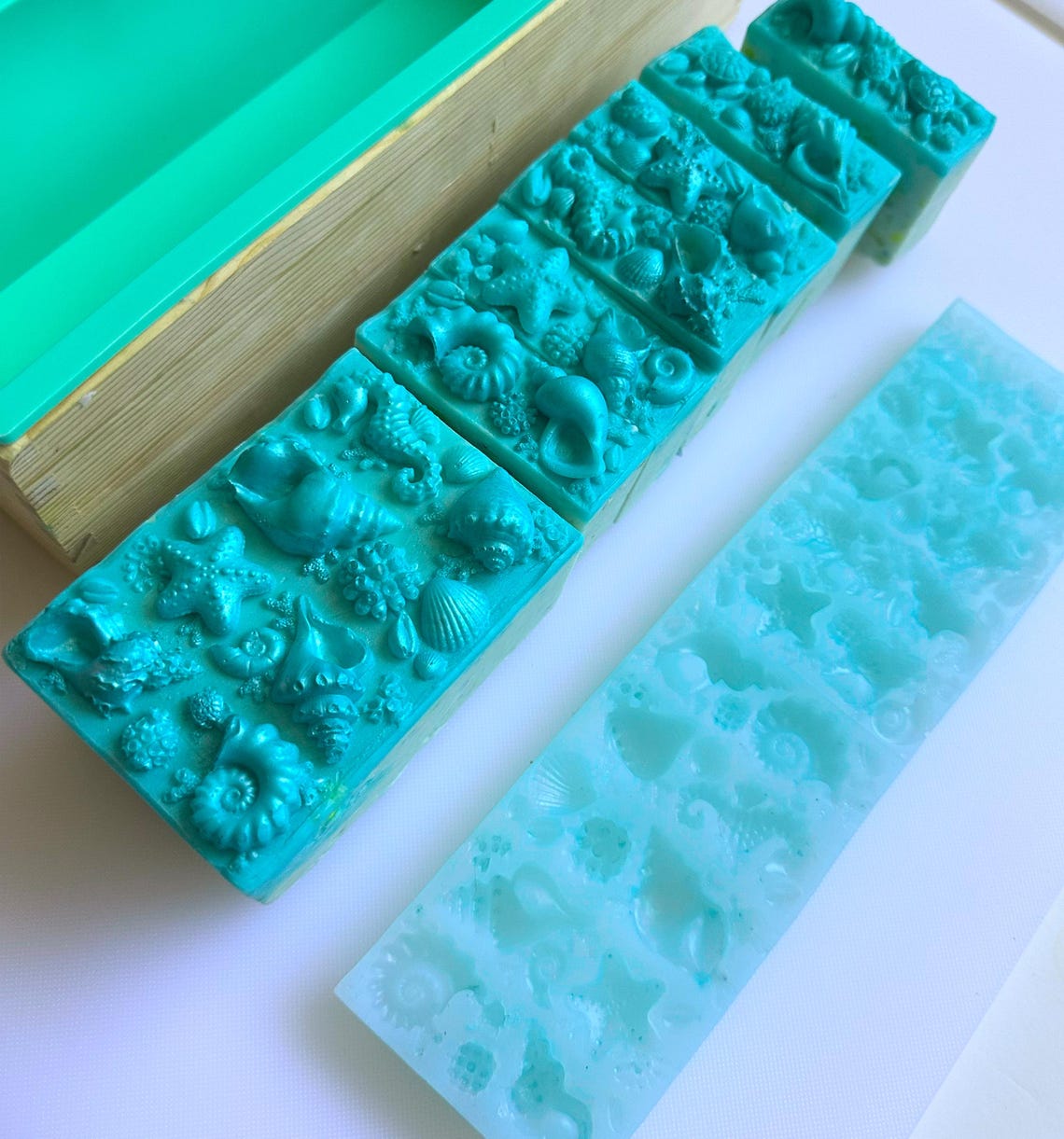 Soap Textured Insert Impression Silicone Mat Tray for 42 Oz Capacity 10 ...