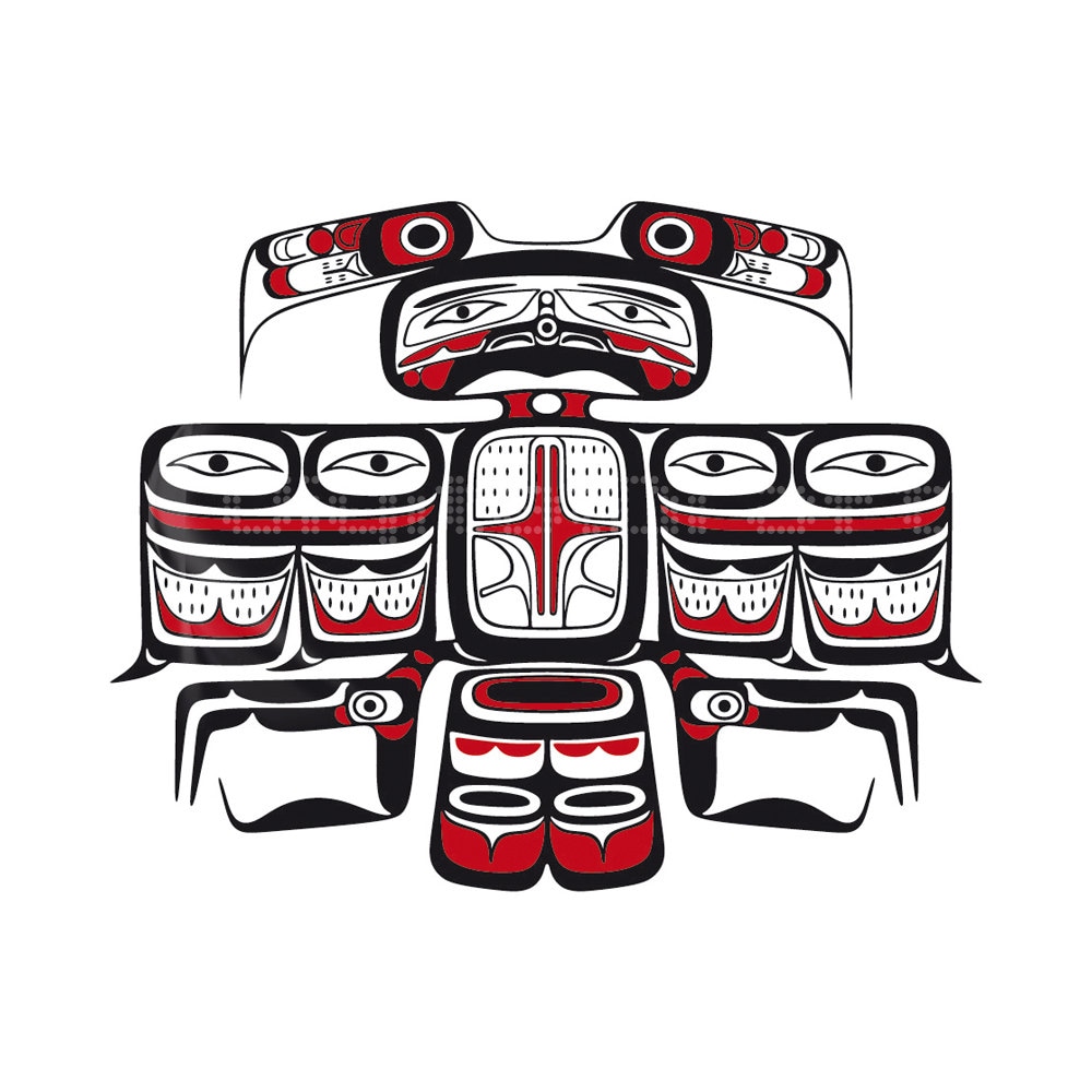 Based on Haida Designs - Art - Print Iilustration - Wall Art - Digital ...