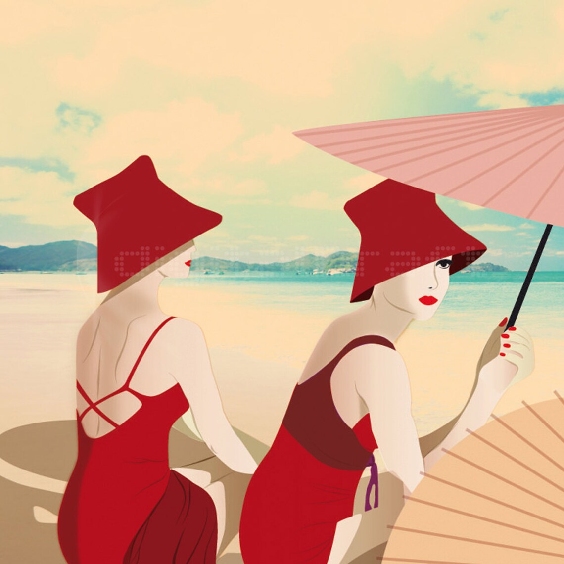 French Fashion Illustration Prints Online Art Prints - Etsy