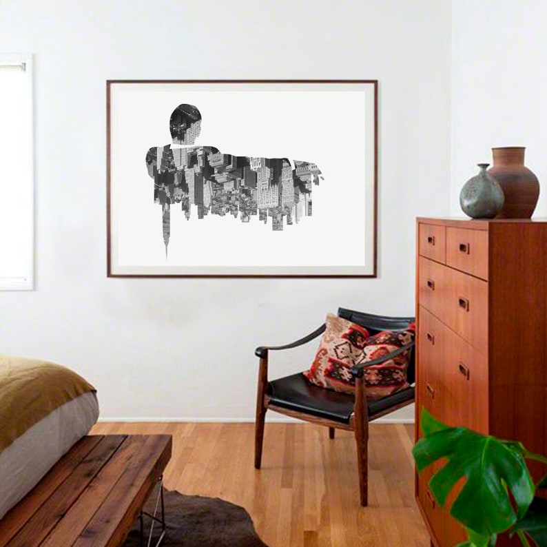 Digital Collage - Illustration- TV Retro - TV - Art - Art Print - Print ...