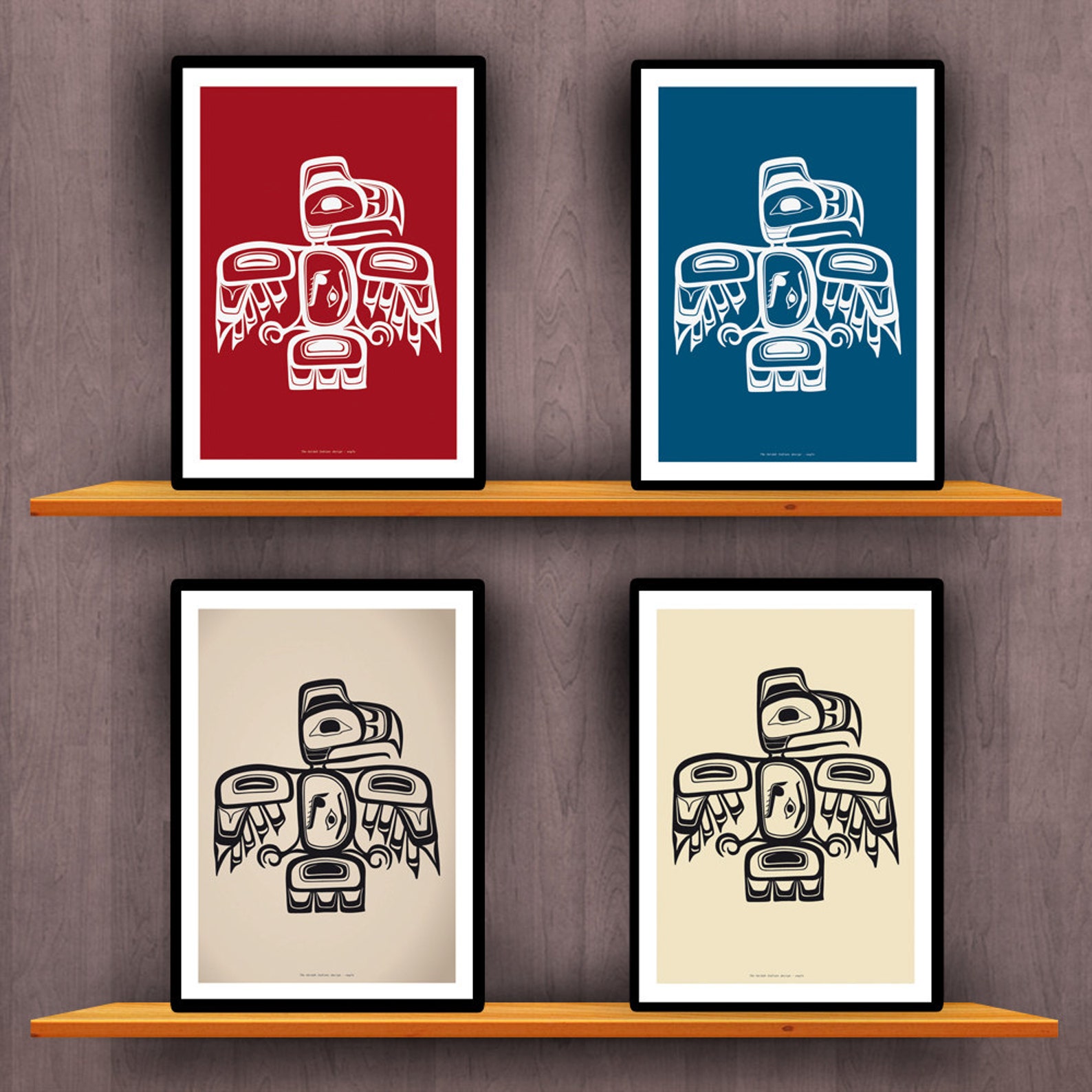 Haida Designs Based on Haida Art Art Indigenous Iilustration Home Decor ...