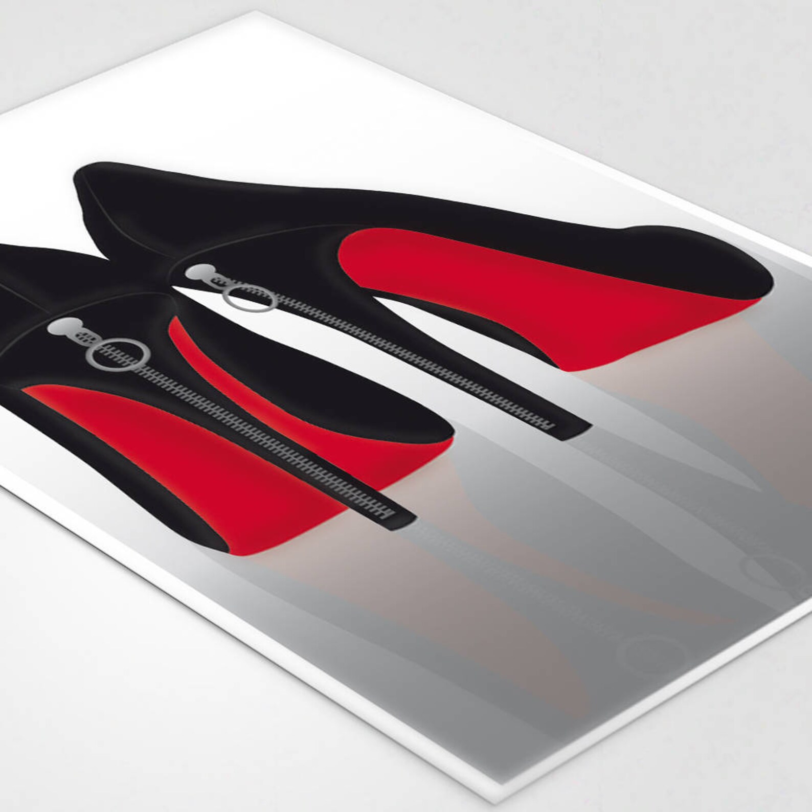 Fashion Shoes Illustration Stiletto Red Poster to | Etsy