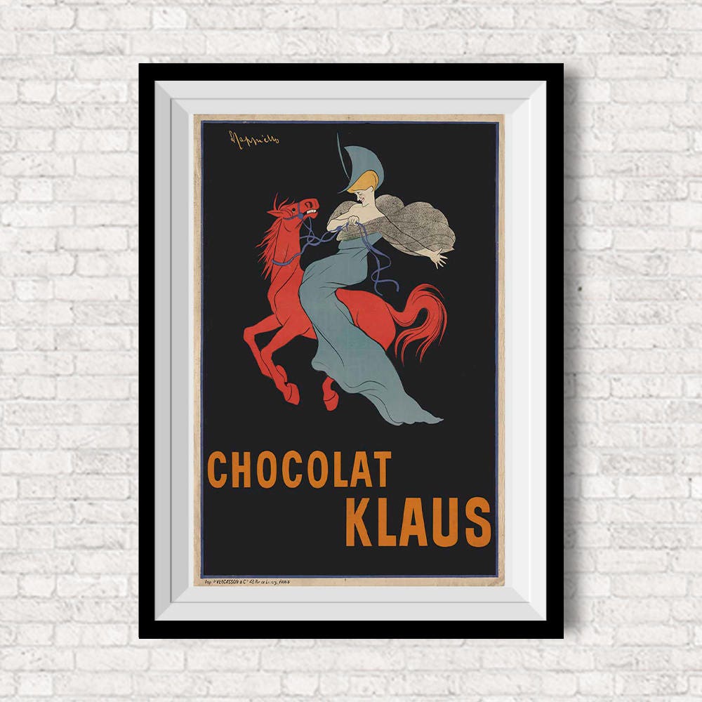 Advertising Chocolat - Wall Art - Vintage Illustration - Poster - Print ...