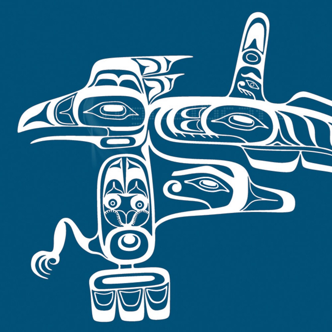 Sea Monster Art Based Native Art Design Premium Wall - Etsy Canada