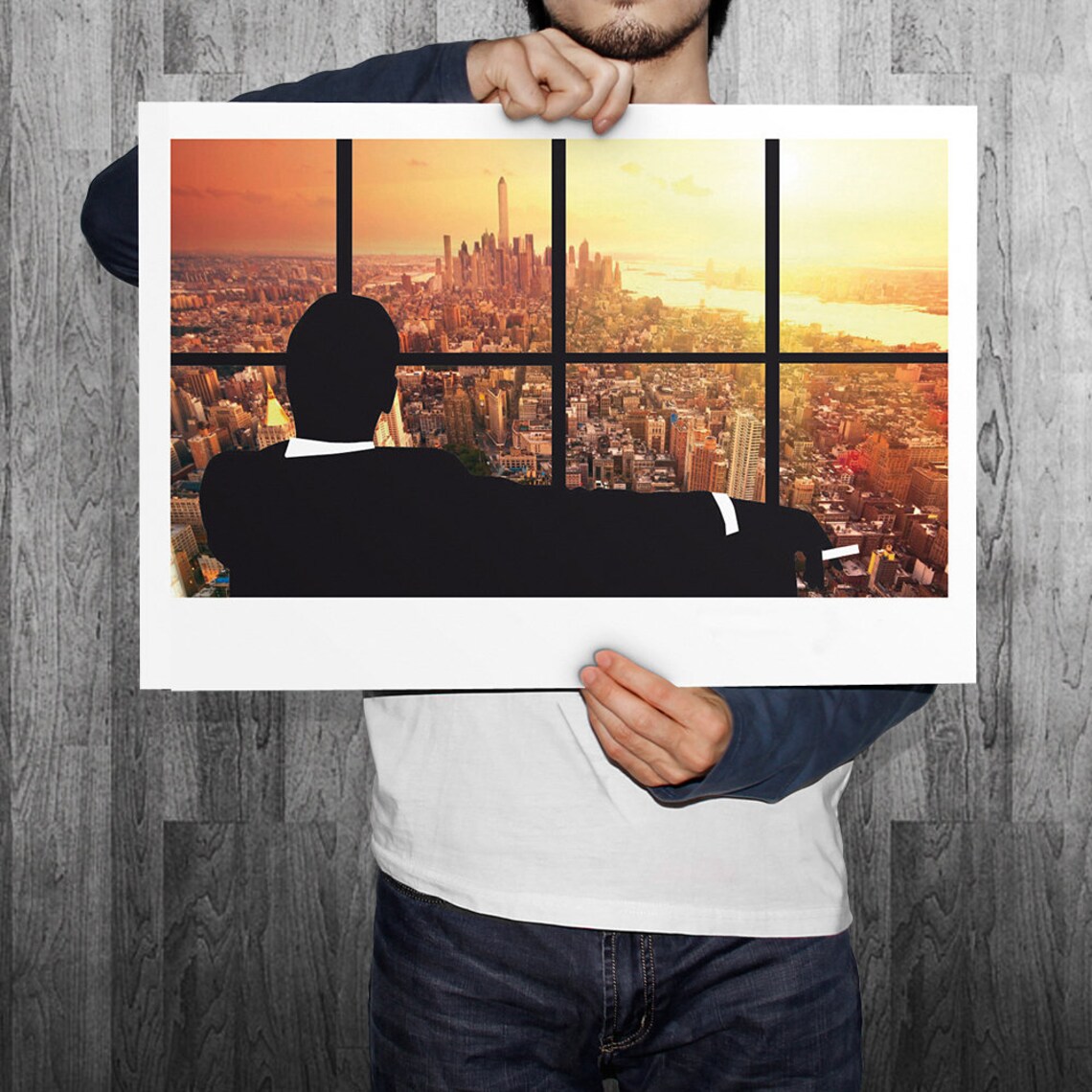 Art Print Digital Illustration TV Wall Decor Art Digital Collage Print ...