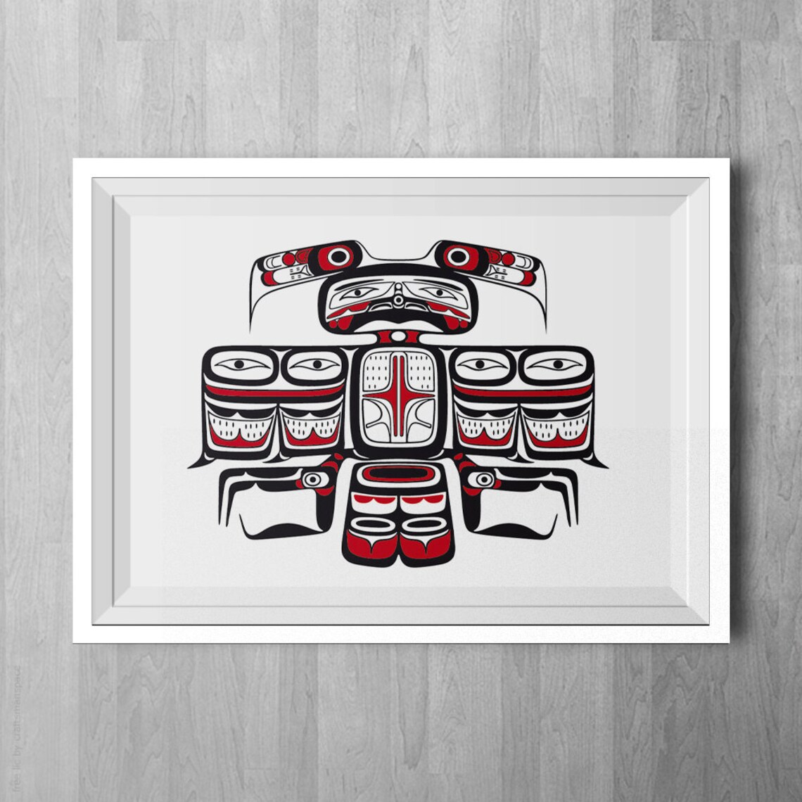 Native Haida designs Haida Art Print IIlustration Wall | Etsy
