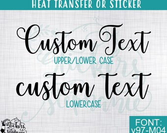 Name vinyl lettering | Etsy