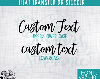 Name vinyl lettering | Etsy