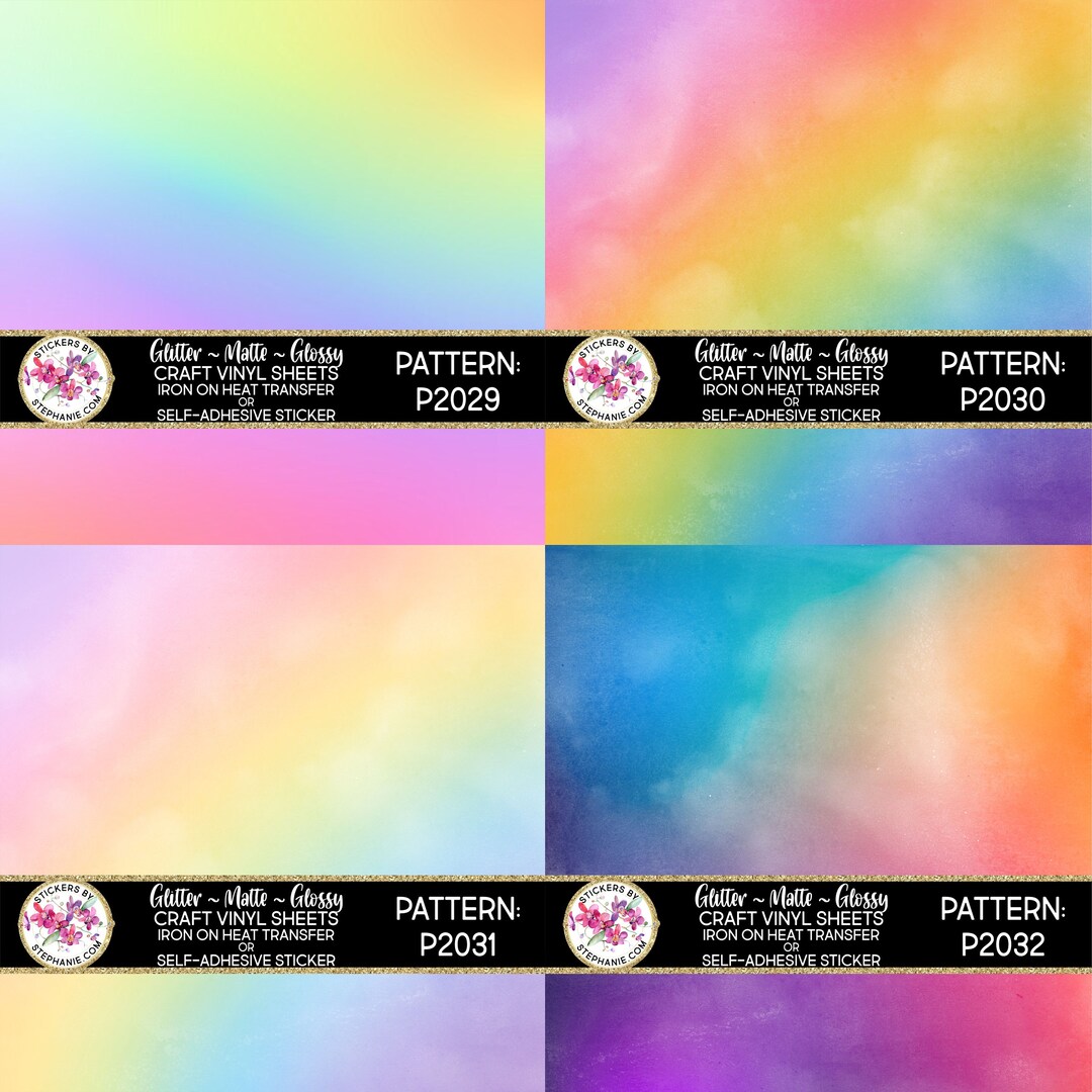 Craft Sheets Ironon Transfer Sticker Vinyl/glitter/holographic ...
