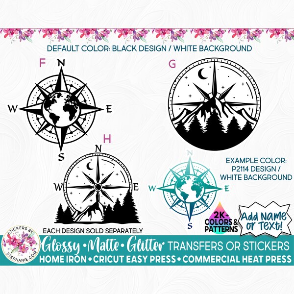 Compass Rose Transfer - Etsy