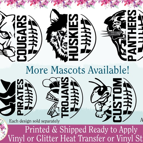 Bulldog Football Heat Press Transfer Bulldogs Mascot HTV - Etsy