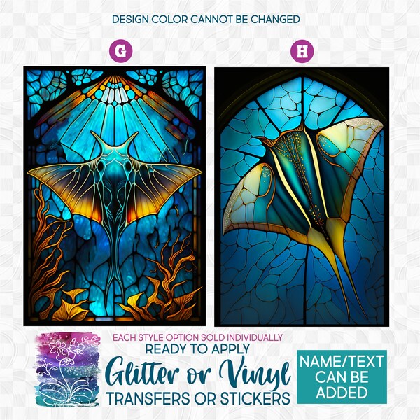 Stained Glass Manta Ray - Etsy