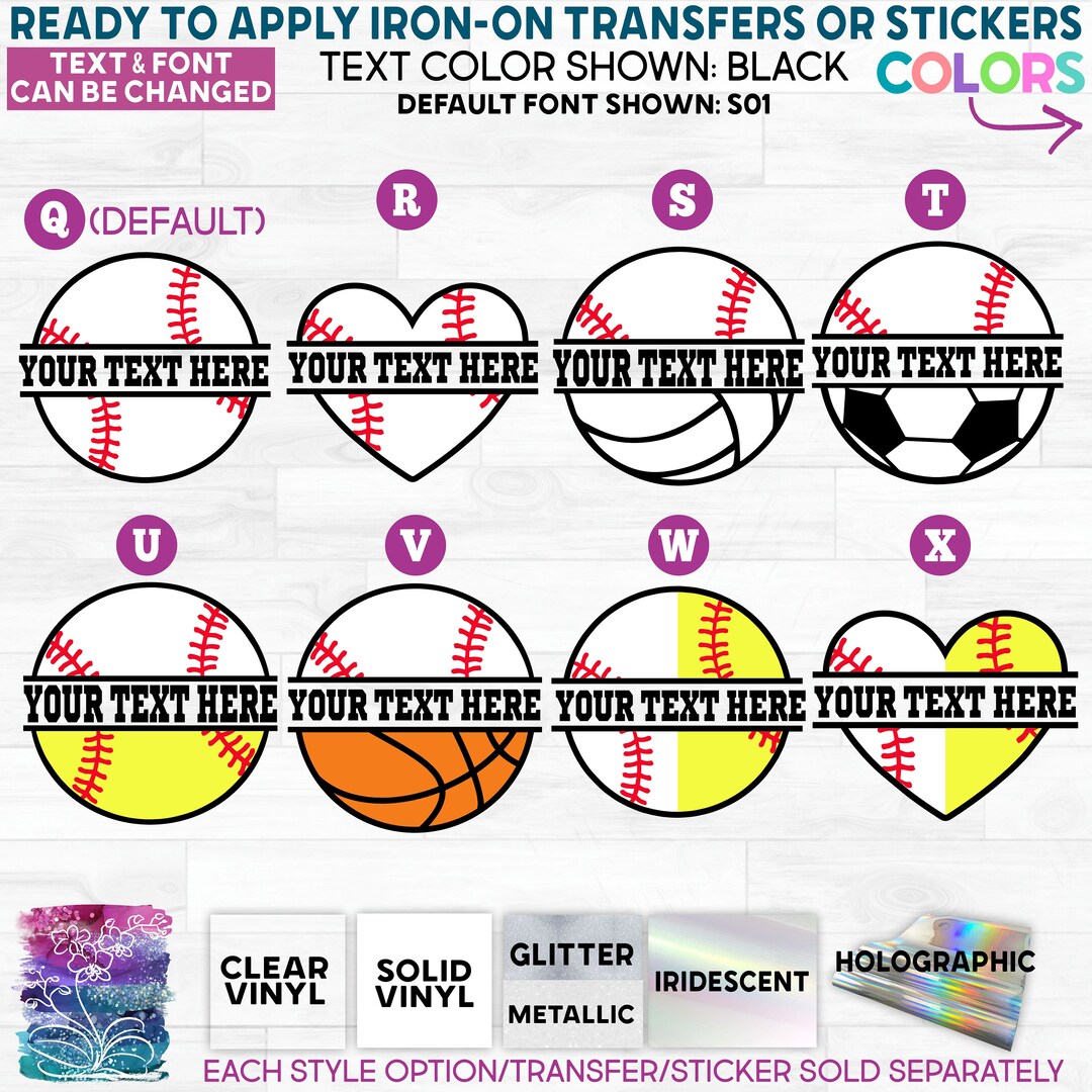 S041-2q Vinyl Glitter Holographic DTF Transfer or Sticker Live Preview ...