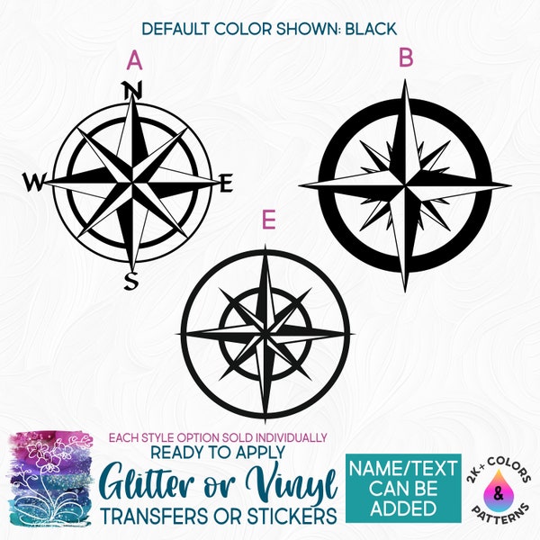 Compass Rose Transfer - Etsy