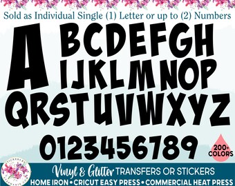 Glitter Htv Numbers - Etsy