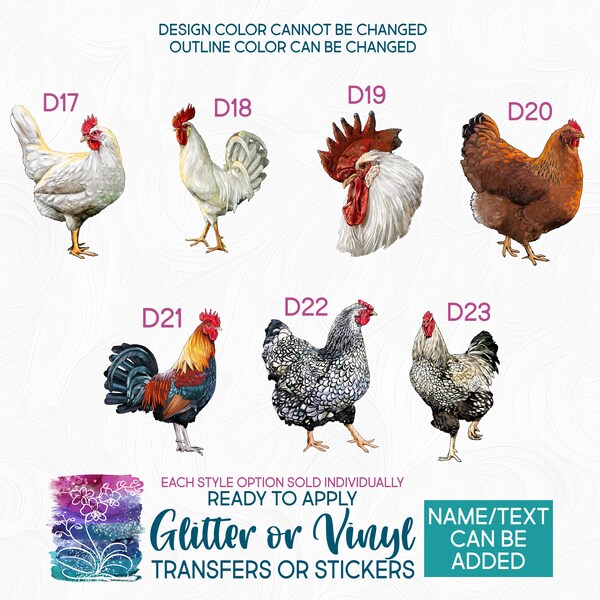 Chicken Heat Transfer - Etsy