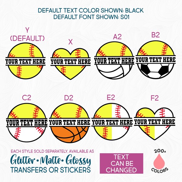 Softball Vinyl - Etsy