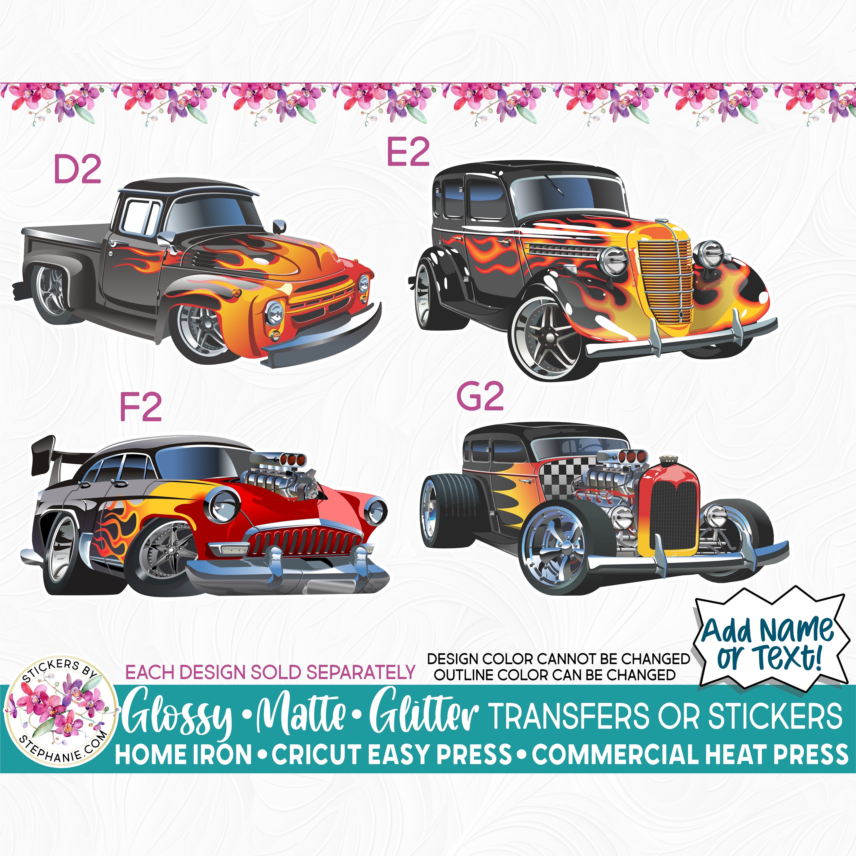 Hot Rod Iron On Transfers