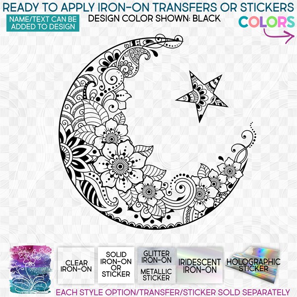 Moon Zentangle - Etsy