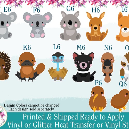 Australian Animals Digital Stamps Koala Kangaroo Wombat - Etsy