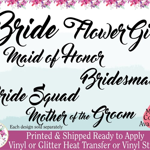 Bridesmaid Stencil Reusable DIY Craft Stencils of the Word - Etsy