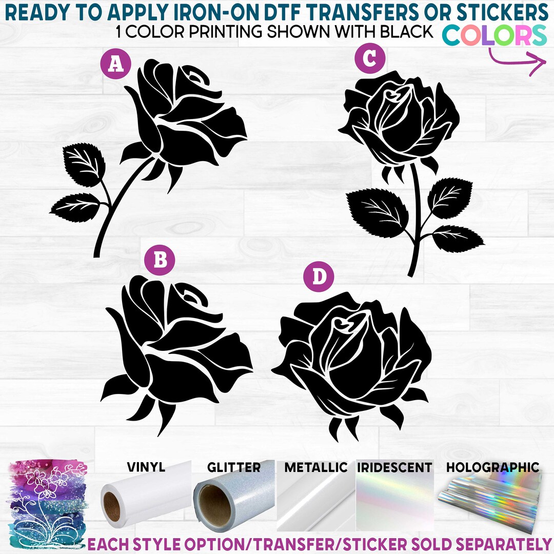 Ready to Apply Vinyl Glitter Holographic DTF Transfer or Sticker With ...