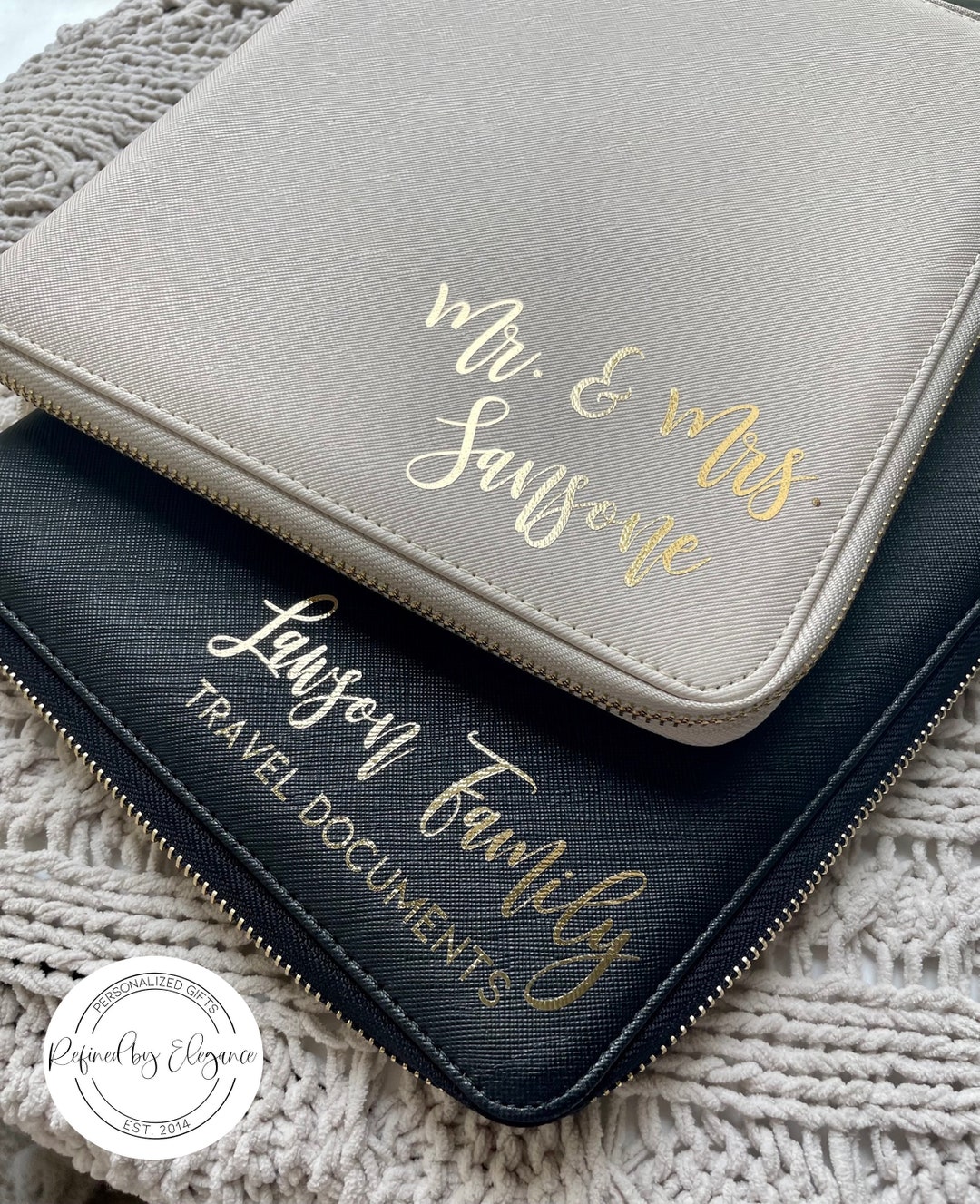 Personalized Document Holder | Family Passport Holder | Document Case ...