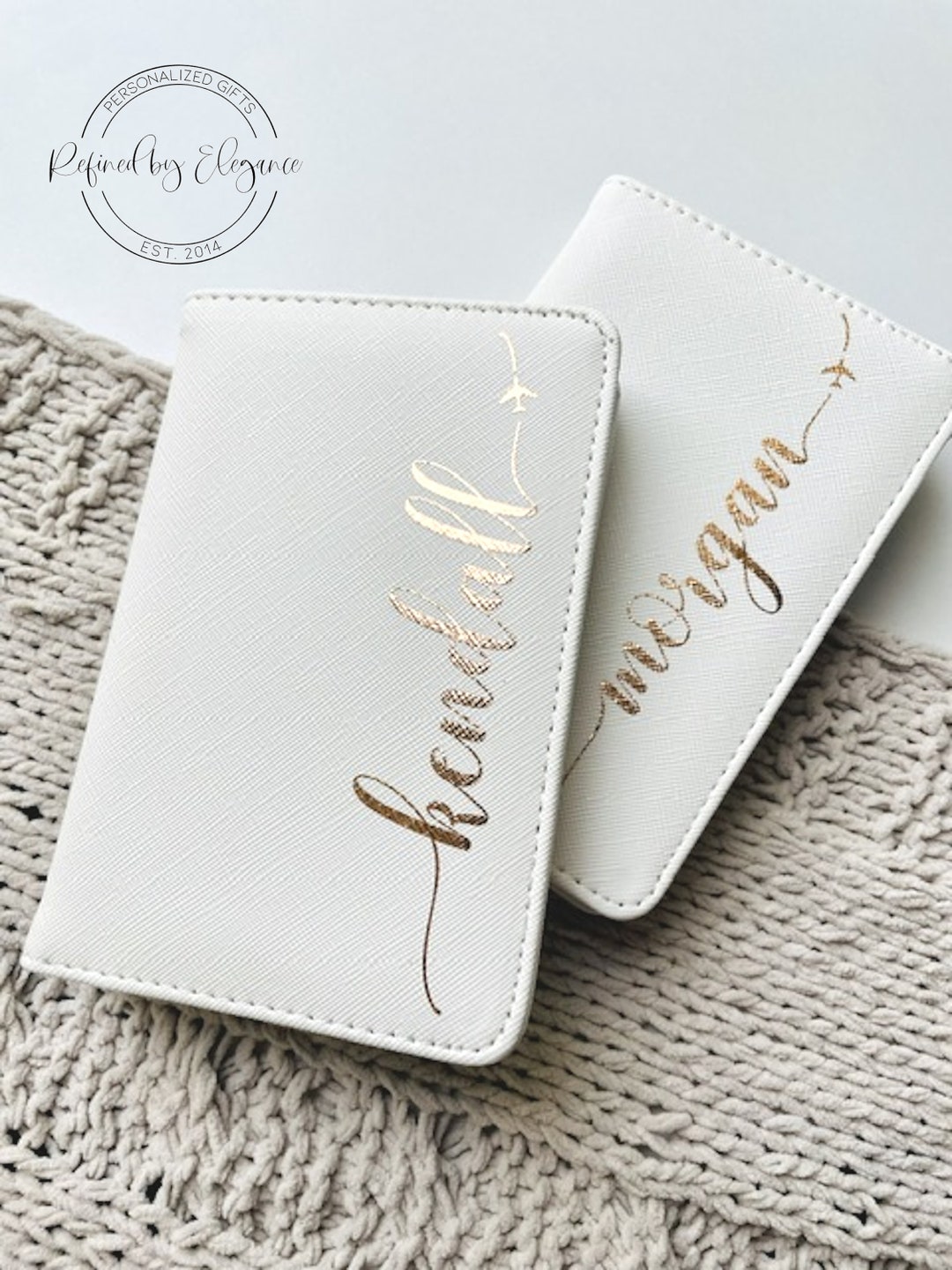 Personalized Custom Saffiano Leather Passport Cover for Men and Women ...