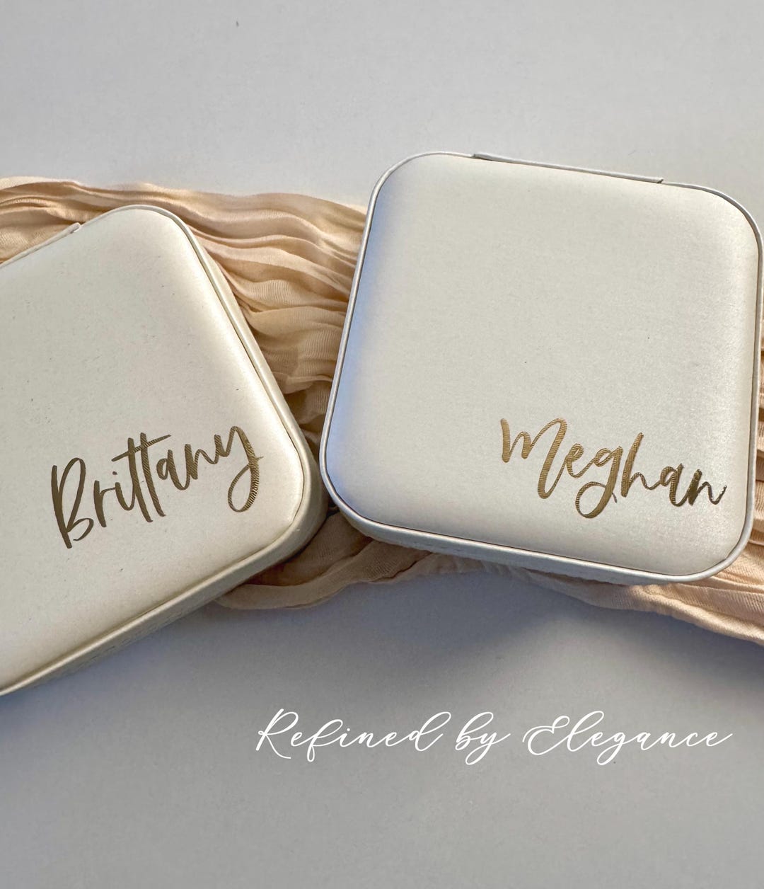 Personalized Travel Jewelry Box, PU Leather Bridesmaid Gift - Etsy