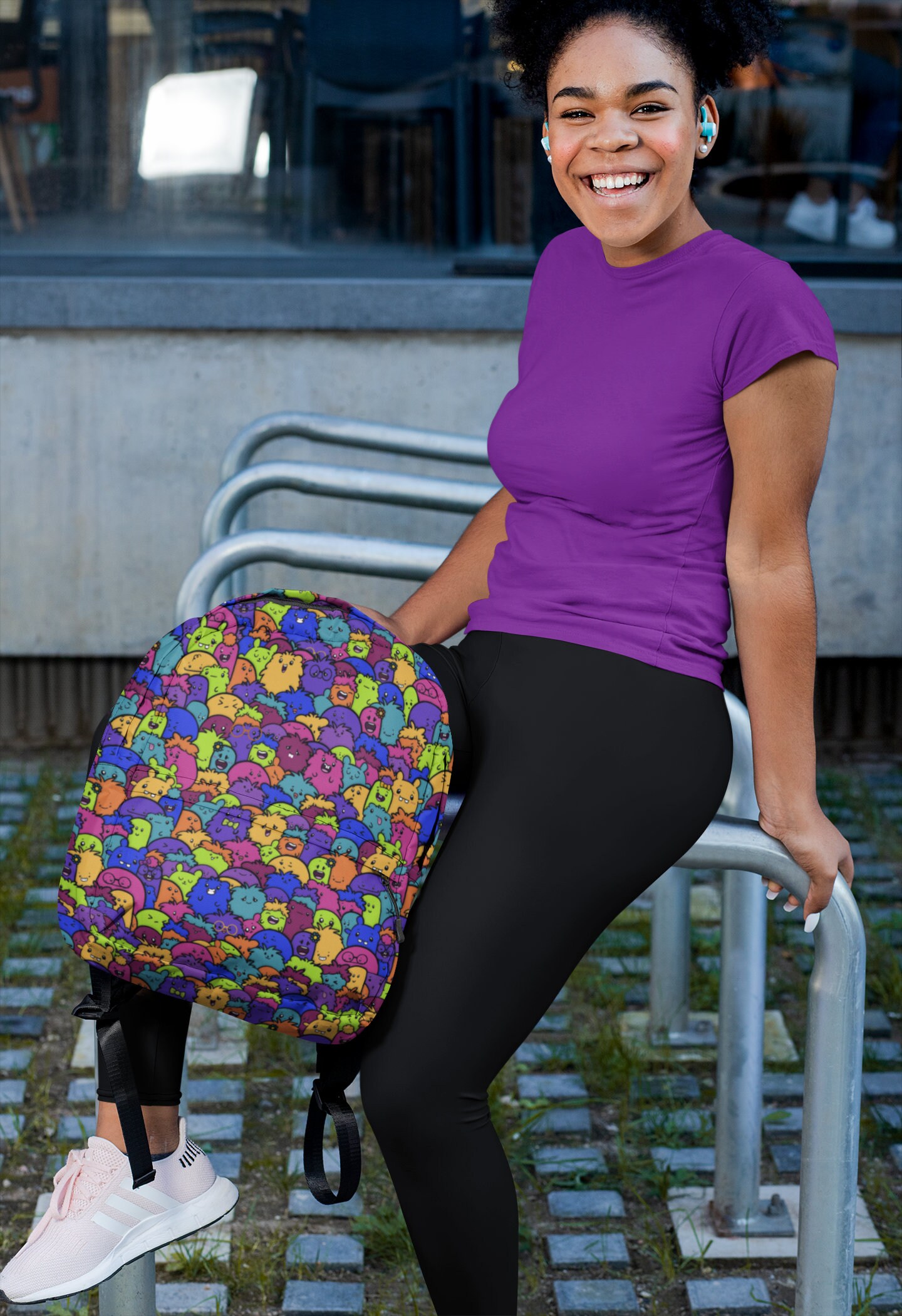 Cute Kawaii Monster Backpack | Kawaii Monsters | Monster Pattern - Etsy