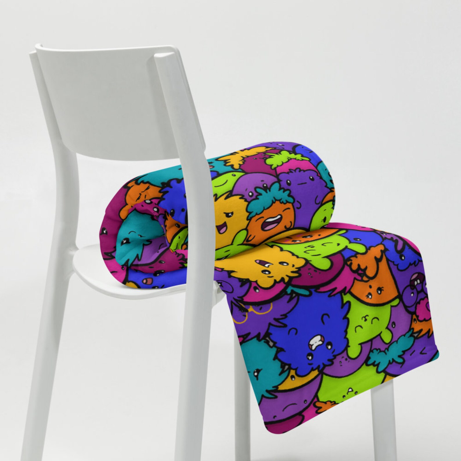 Cute Monster Blanket - Monster Throw Blanket - Monster Pattern Blanket ...