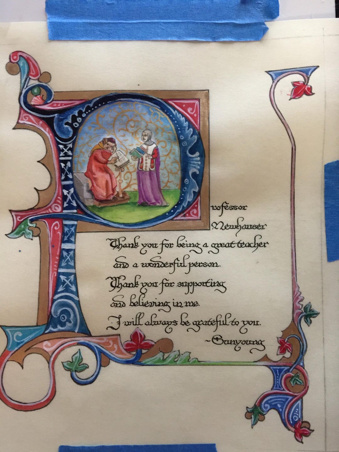 CUSTOM Calligraphy and Illumination-quotes, Poems, Prayers, Sayings ...