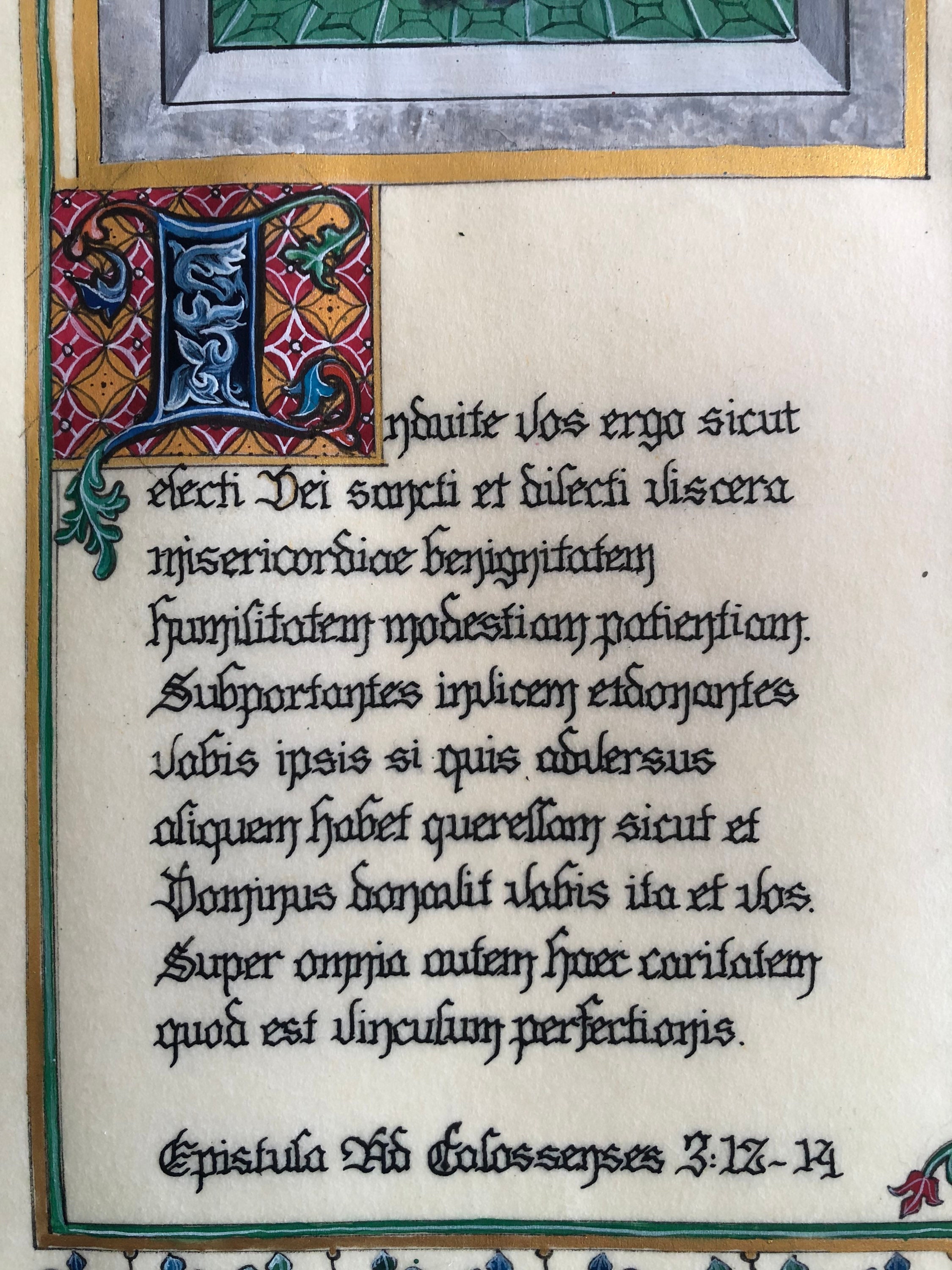 CUSTOM Calligraphy and Illumination, Custom Personalized Scroll, Goth ...