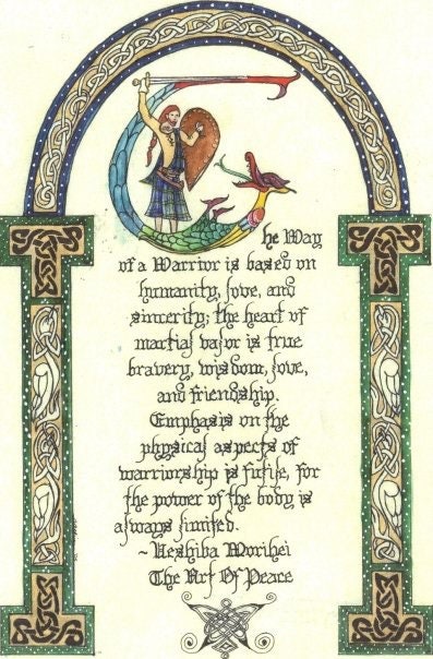 CUSTOM Calligraphy and Illumination, Custom Personalized Scroll, Goth ...