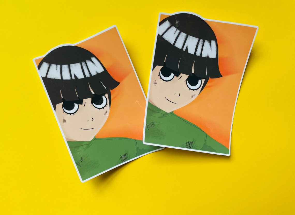 Naruto Anime Rock Lee 3 Laminated Sticker | Etsy