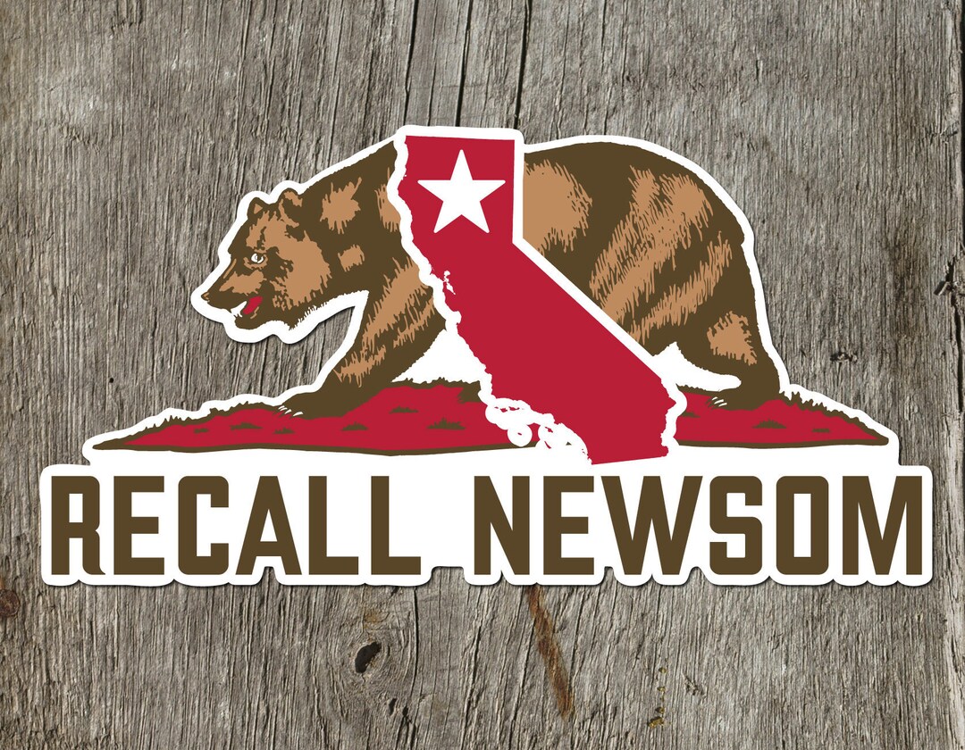 Recall Newsom California Decal - Etsy
