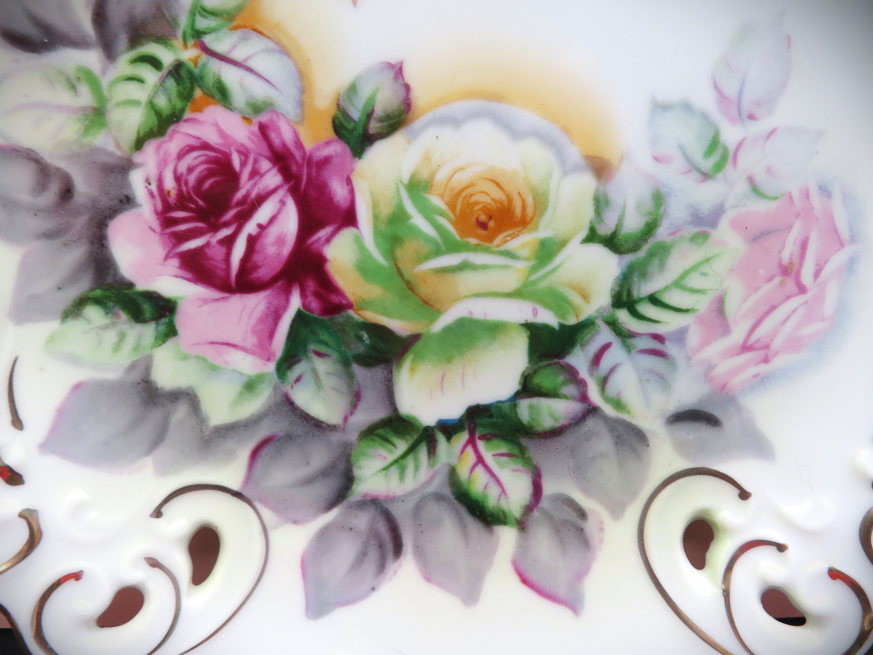 Kalk German Porcelain Shallow Bowl Dish Arrows Marked - Etsy
