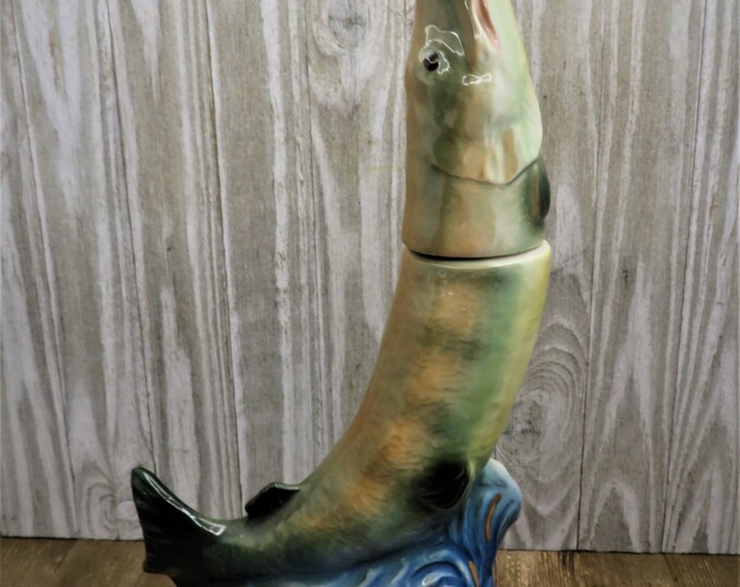 1971 JIM BEAM Muskie Fish Decanter Wisconsin’s State Fish Decanter ...