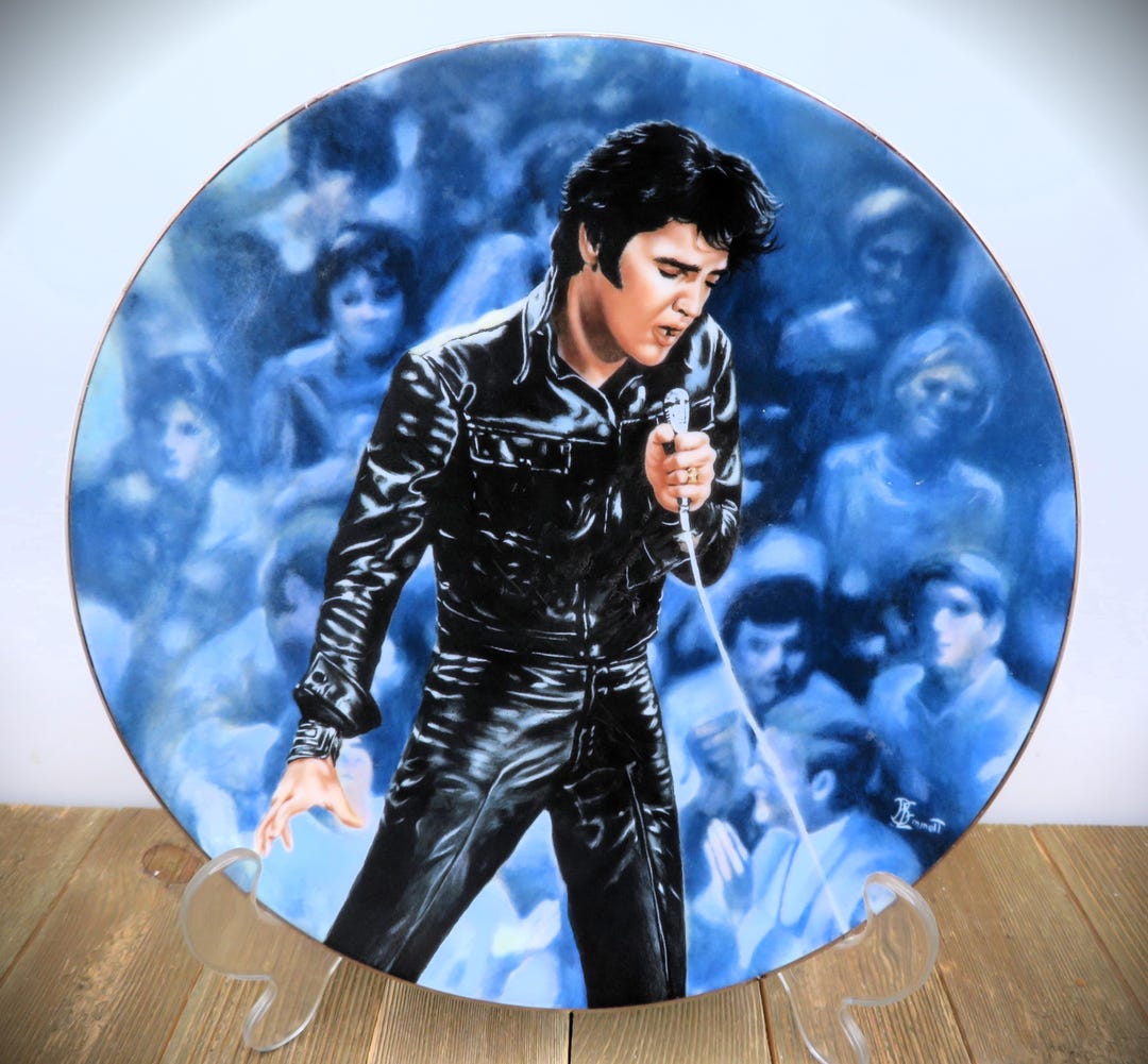 1990 ELVIS PRESLEY "68 Comeback Special" Limited Edition Delphi Collectible PLATE - Etsy
