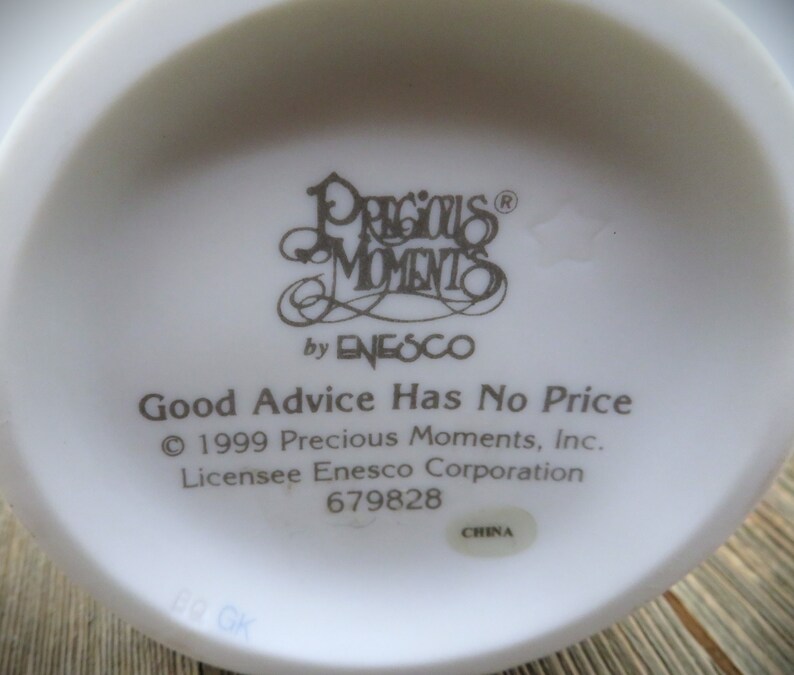 1999 Precious Moments "good Advice Has No Price" Girl Holding Bible ...
