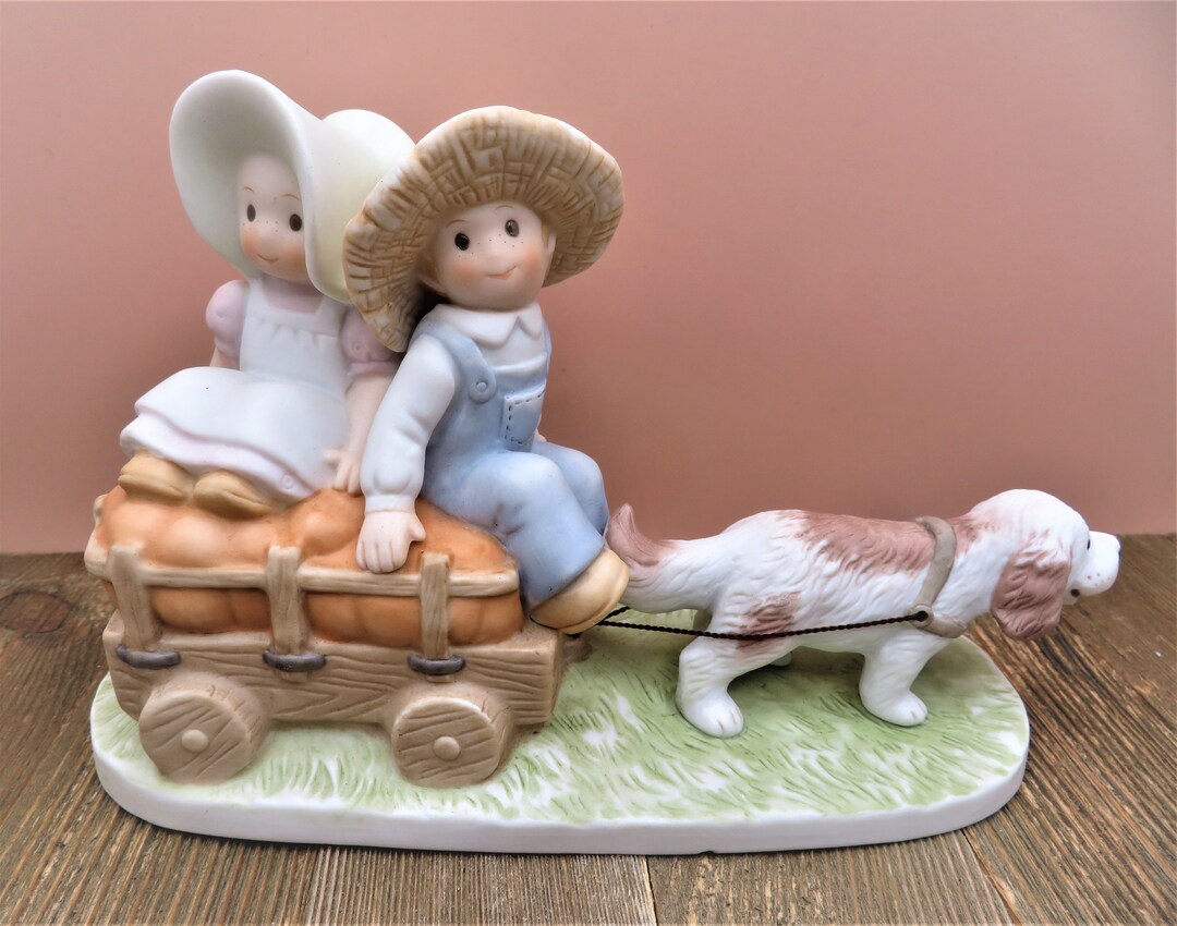 HOMCO Circle of Friends Figurine 1993 “falls Bounty” Psalms 126:3 ...