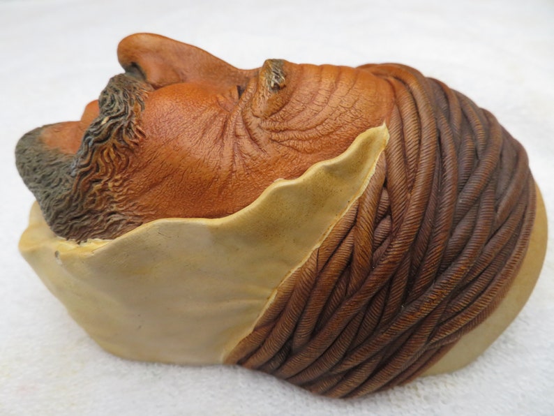 Bosson Chalkware Head Made in England Hand Painted Wall - Etsy