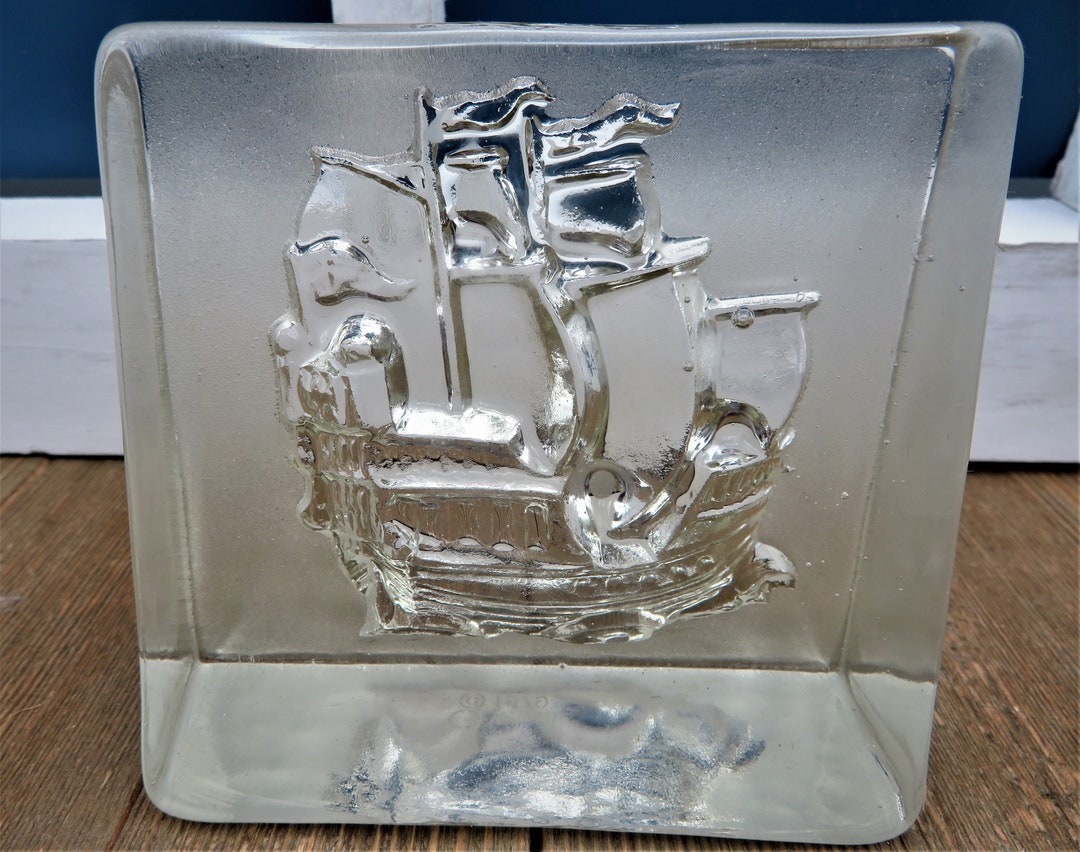 Vintage GOEBEL 1979 Ship Lead Crystal Signed Paperweight - Etsy
