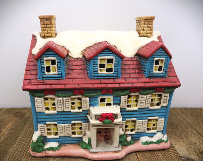 Vintage Lefton Colonial Village “the Welcome Home” 1986 Light up House ...
